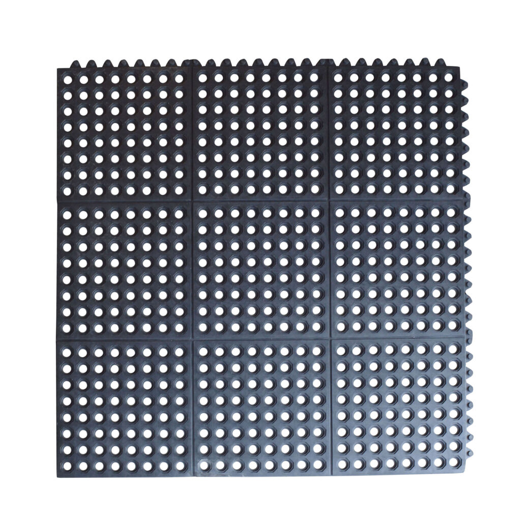 Black Interlocking Rubber Mats